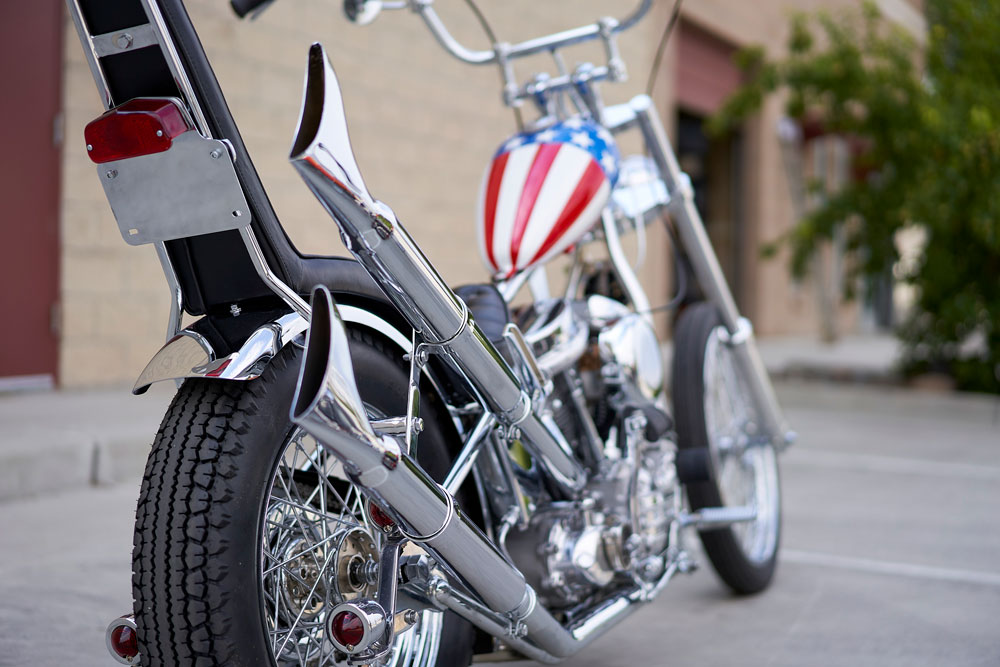 Captain America and Billy Bike - Denvers Choppers