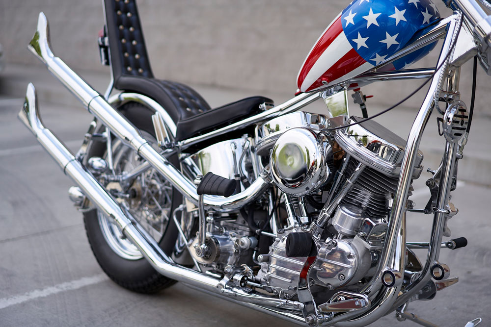 Captain America and Billy Bike - Denvers Choppers