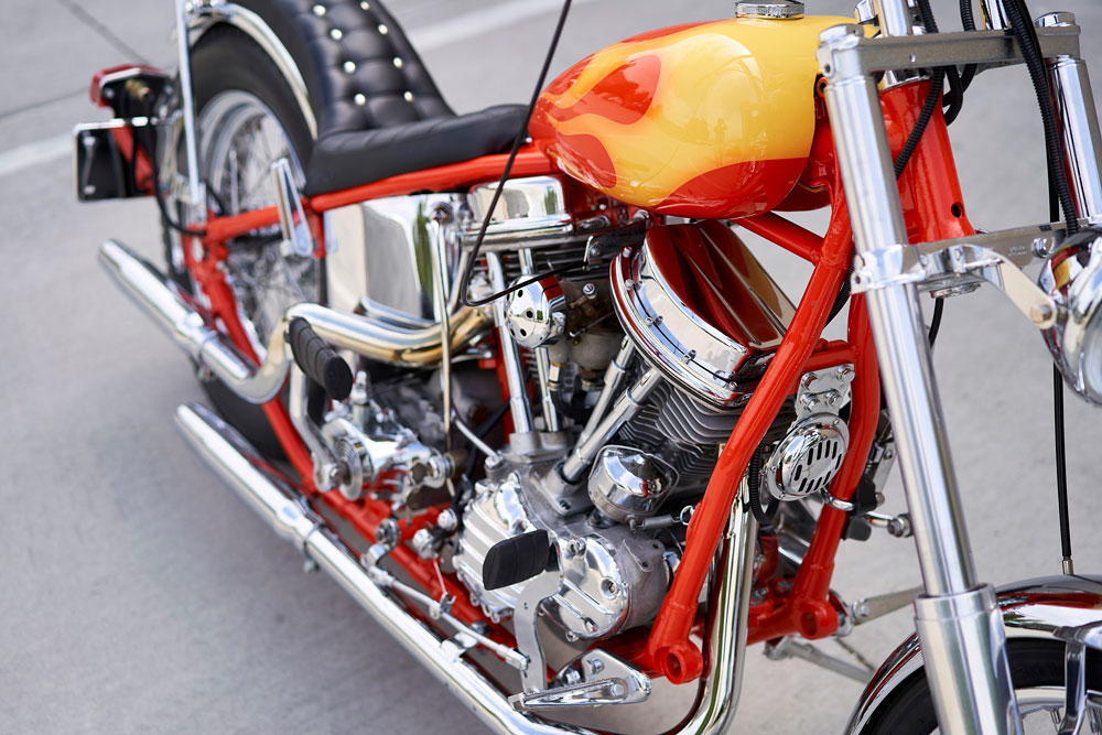 Captain America and Billy Bike - Denvers Choppers