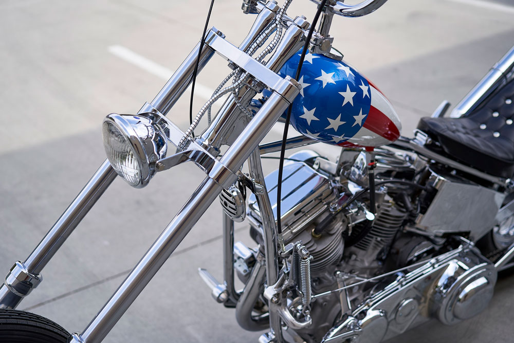 Captain America and Billy Bike - Denvers Choppers