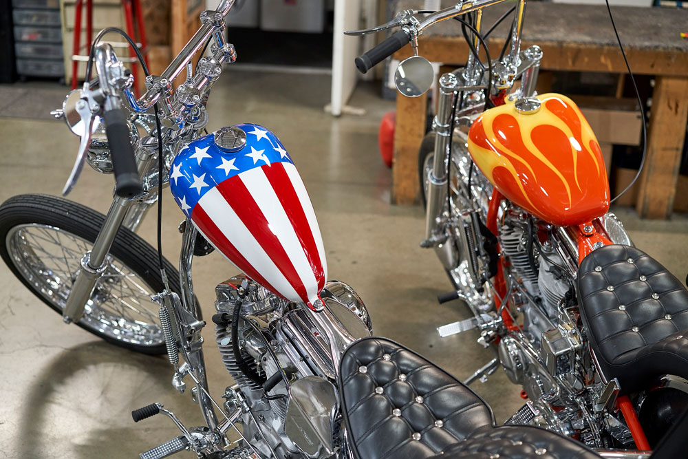 Captain America and Billy Bike - Denvers Choppers